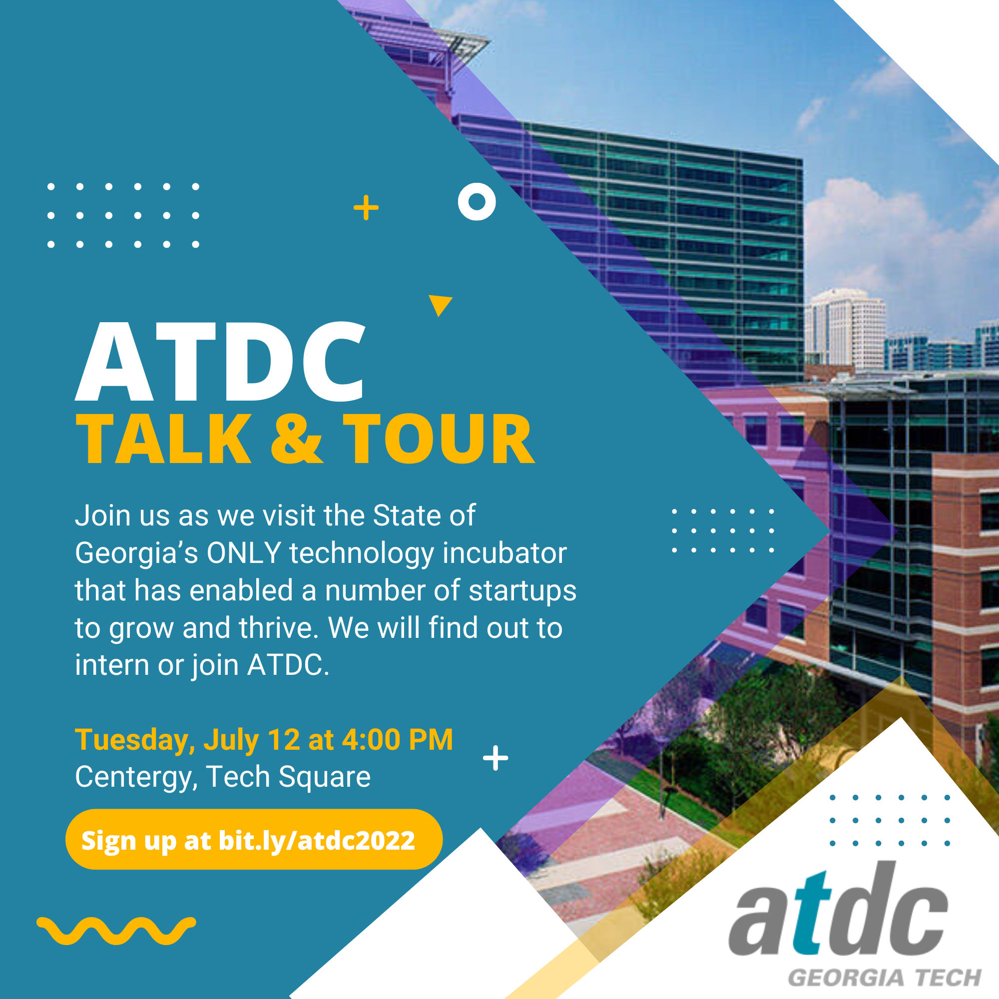 ATDC Talk & Tour | Undergraduate Research Opportunities